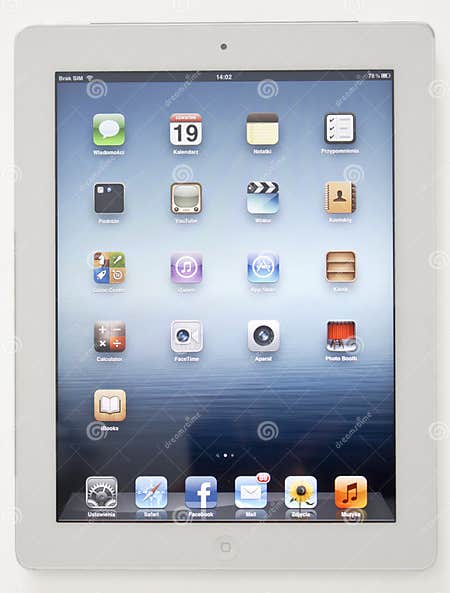 Ipad home screen editorial stock image. Image of camera - 24394809