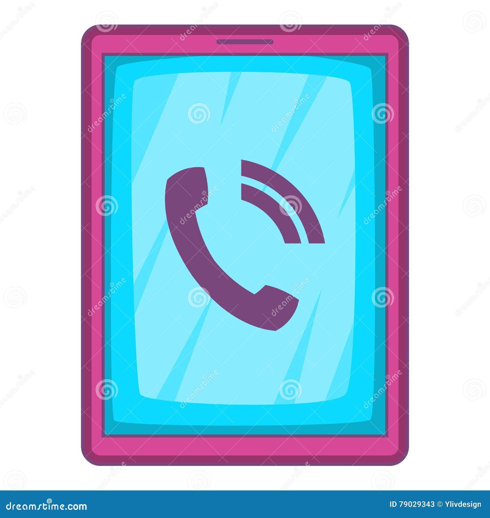 Ipad icon, cartoon style stock vector. Illustration of person - 79029343