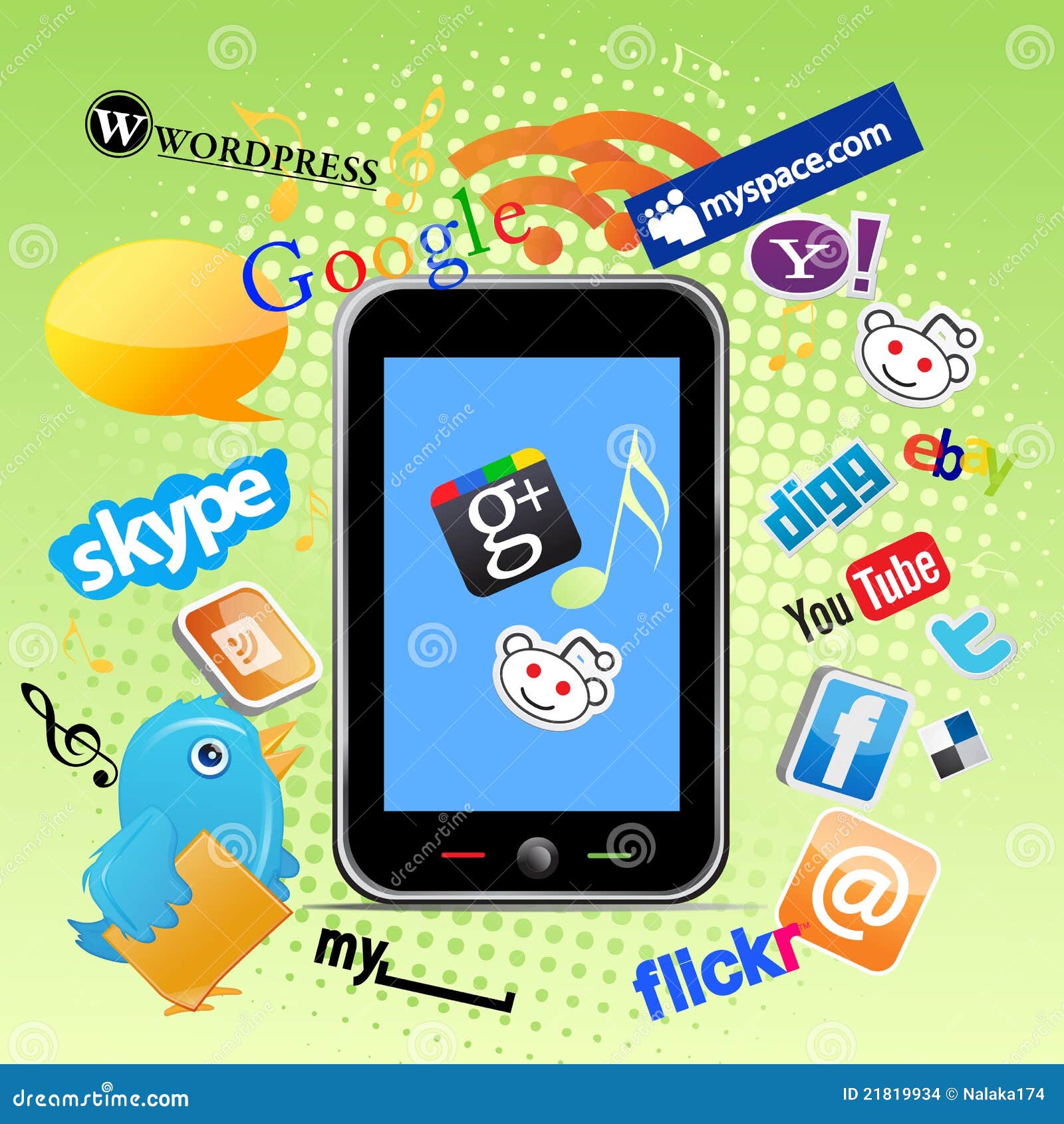 Ipad and Social Network Logos Editorial Stock Image - Illustration of ...