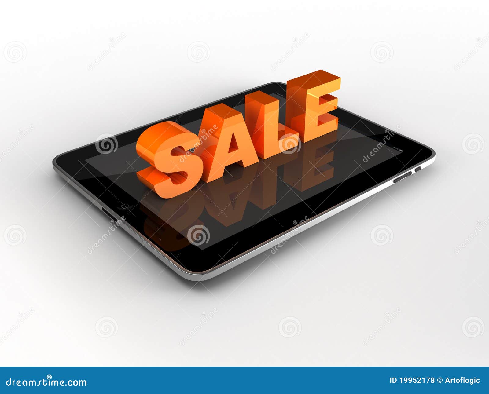 IPad. Tablet PC with SALE Text Isolated on White Editorial Stock Photo ...