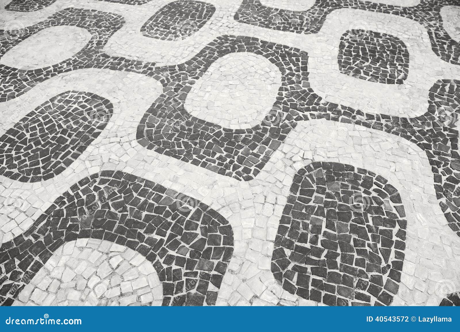 Ipanema Beach Rio De Janeiro Boardwalk Pattern Stock Photo - Image of ...