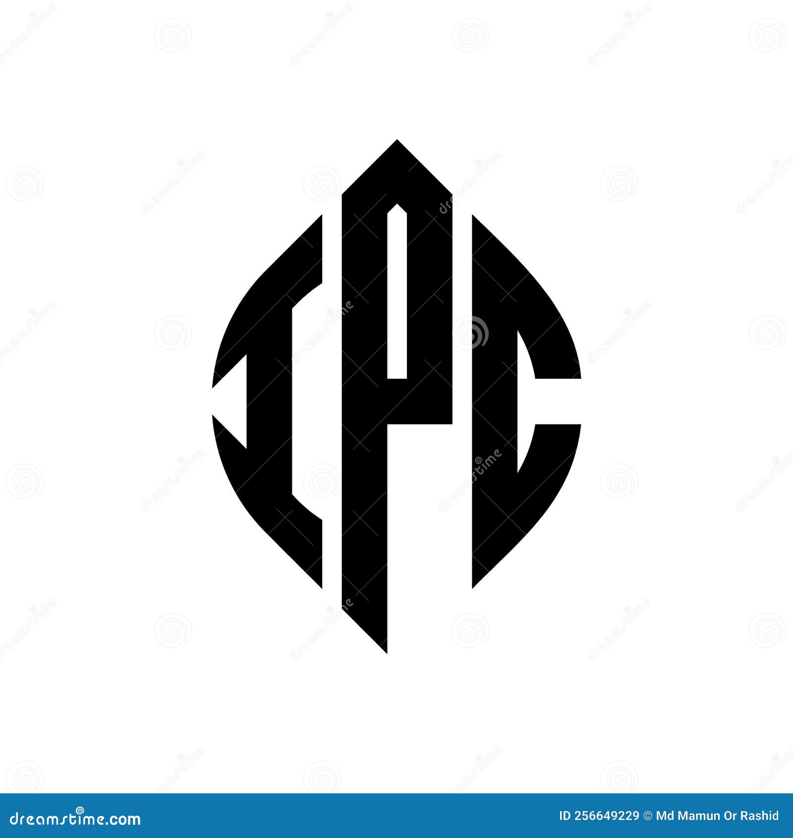IPC Circle Letter Logo Design with Circle and Ellipse Shape. IPC ...