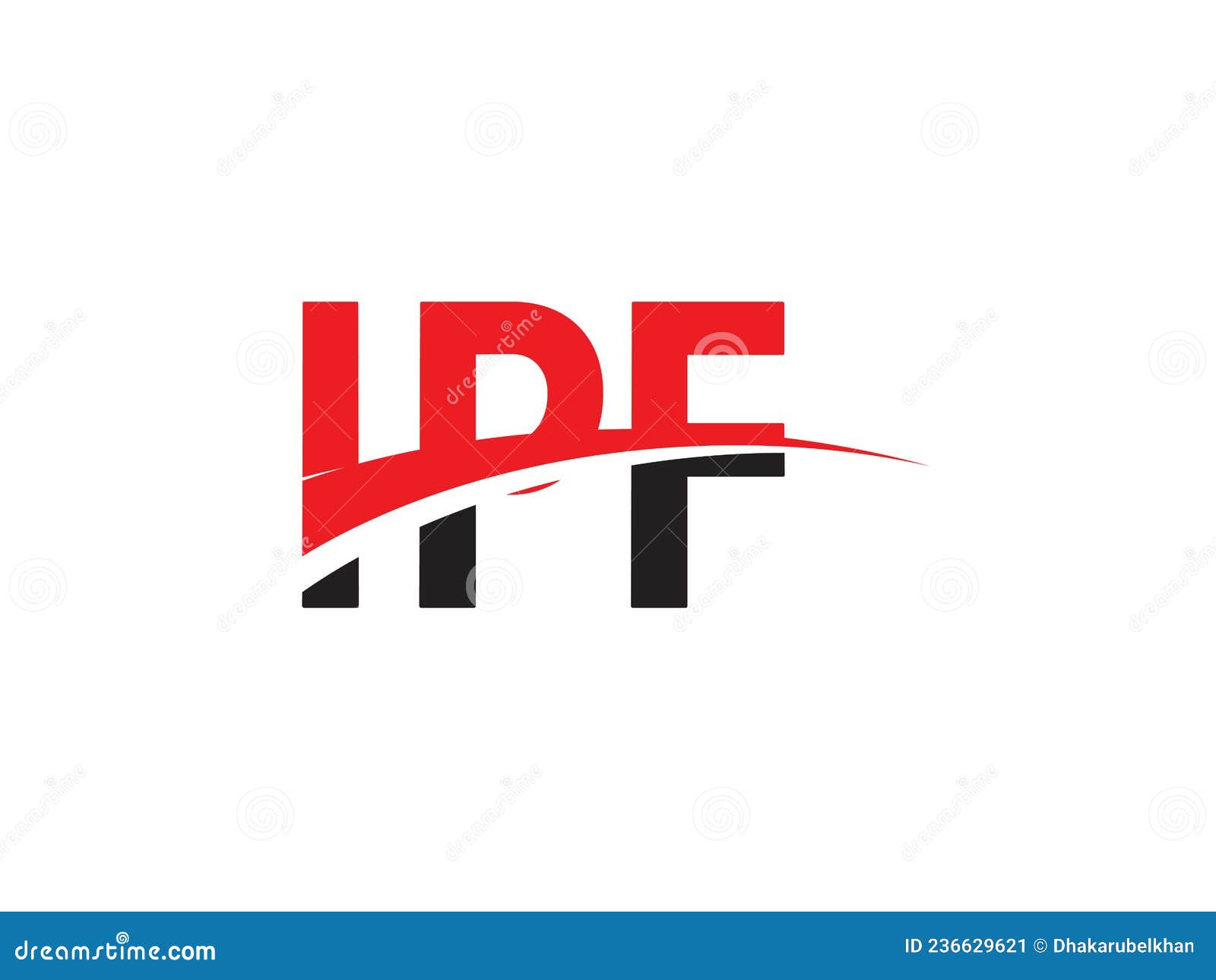 IPF Letter Initial Logo Design Vector Illustration Stock Vector ...