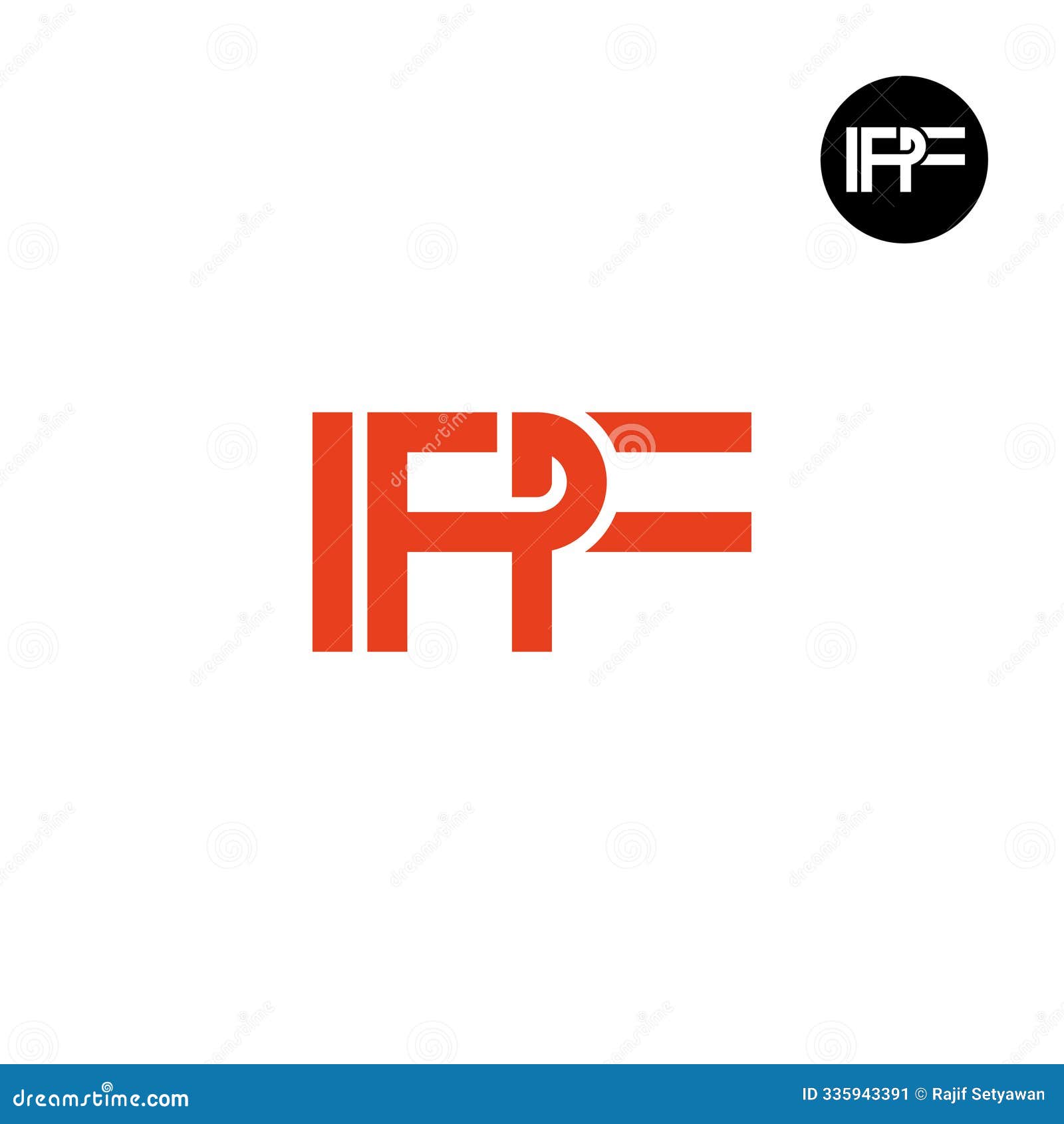 IPF Logo Letter Monogram Design Cartoon Vector | CartoonDealer.com ...