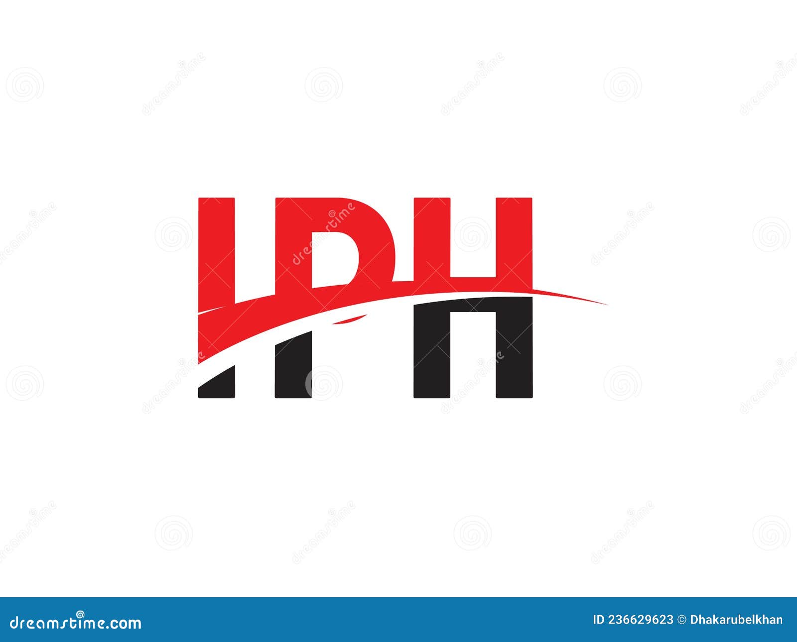 IPH Letter Initial Logo Design Vector Illustration Stock Vector ...