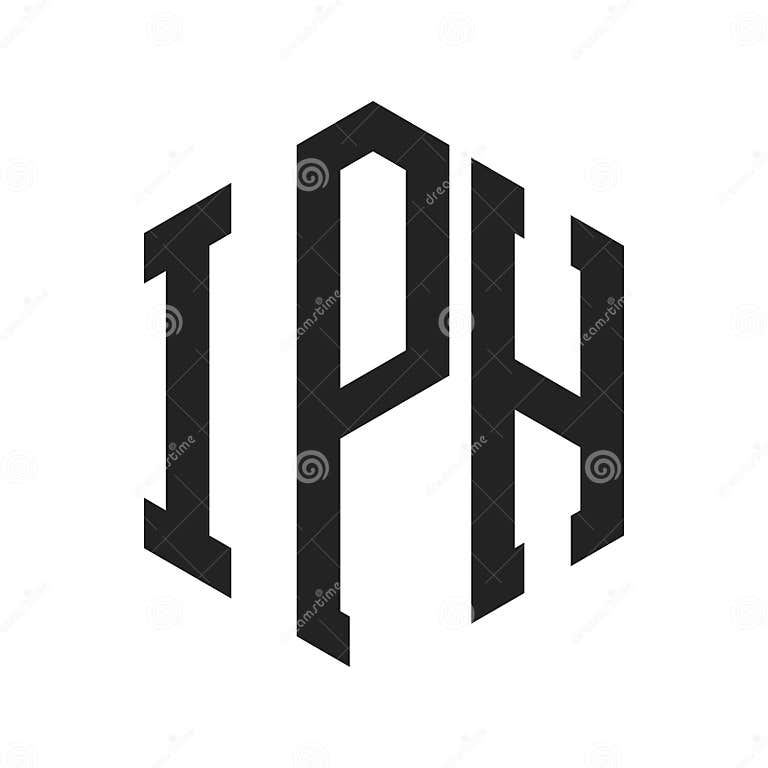 IPH Logo Design. Initial Letter IPH Monogram Logo Using Hexagon Shape ...