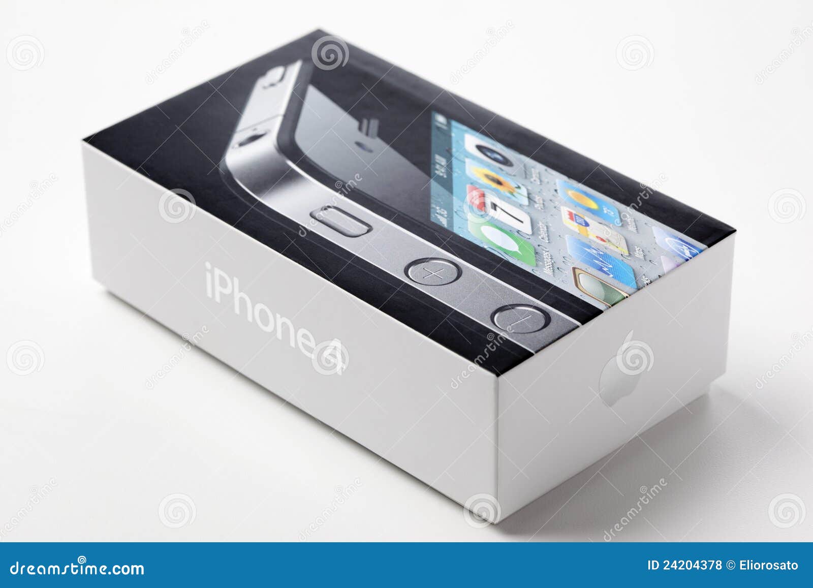 IPhone 4 Box 4 editorial stock photo. Image of apple - 24204378