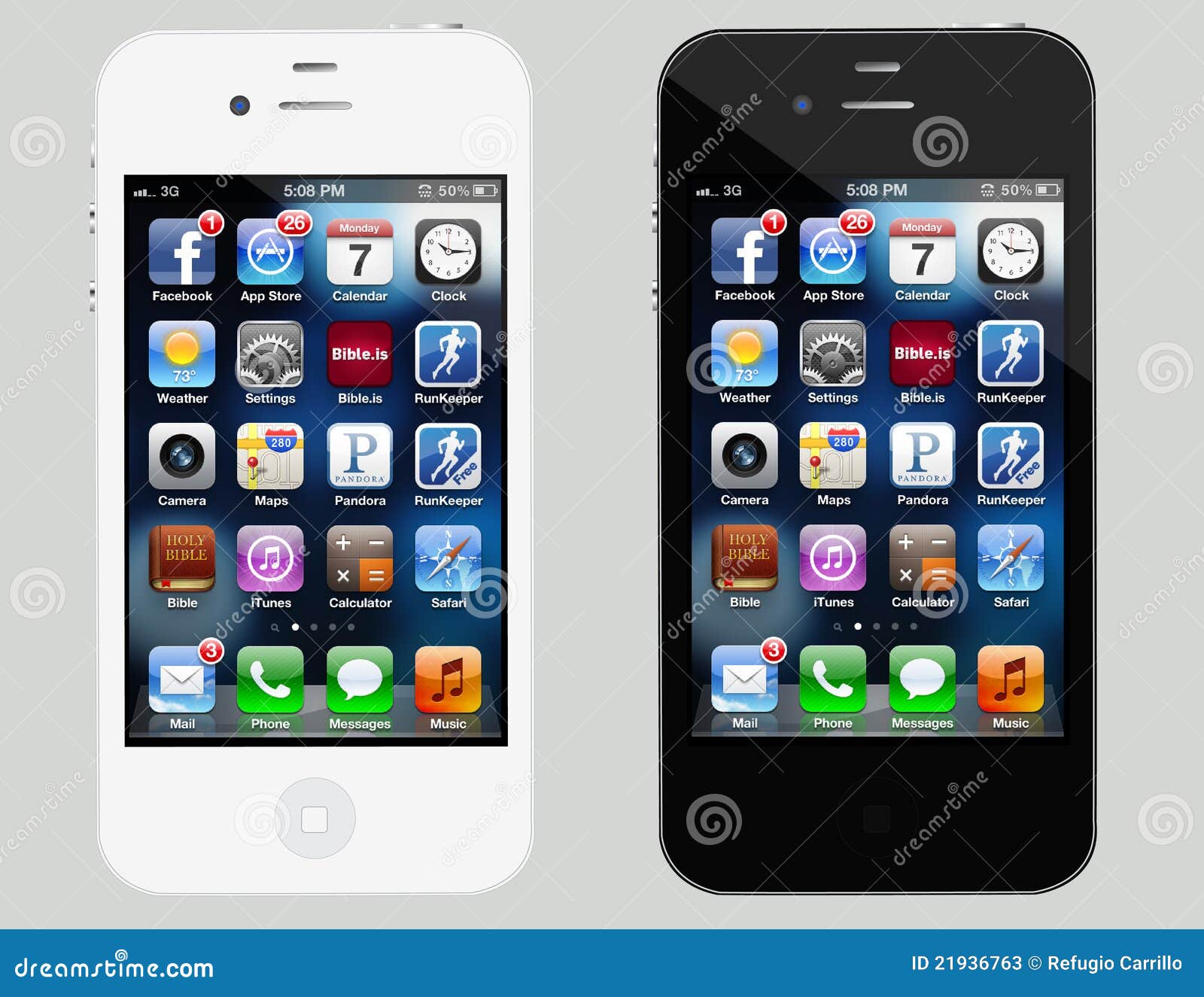 IPhone 4s editorial stock photo. Illustration of phones - 21936763