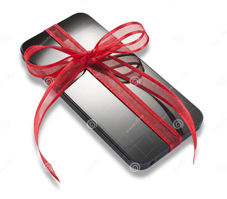 Mobile Cell Phone Christmas Present Gift Editorial Stock Photo - Image ...