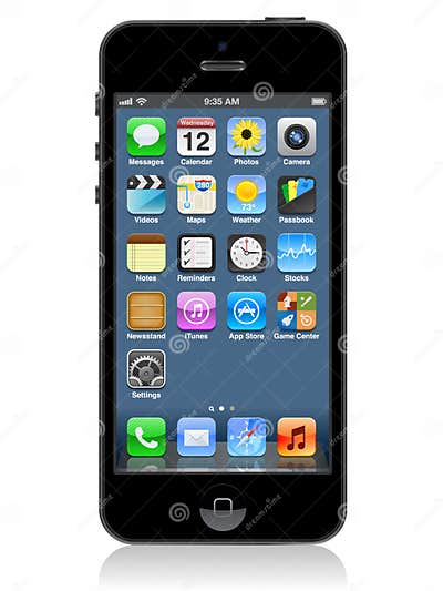 Iphone 5 VECTOR editorial image. Illustration of isolated - 26599665