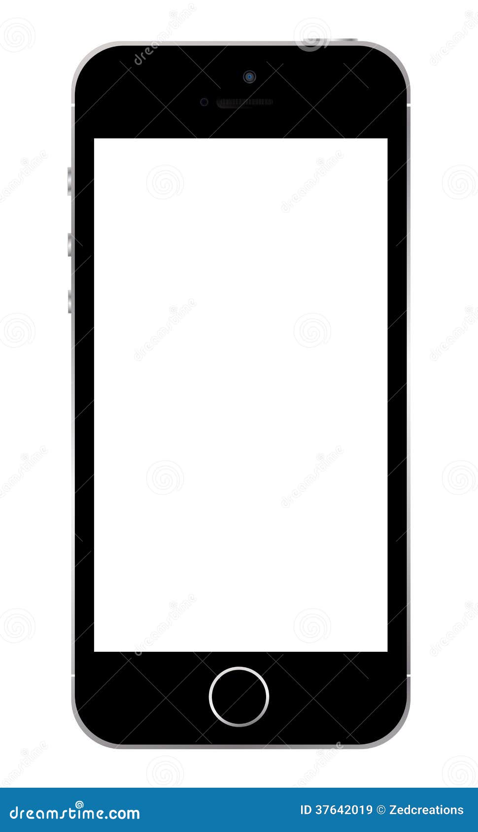 White Iphone 5s Template