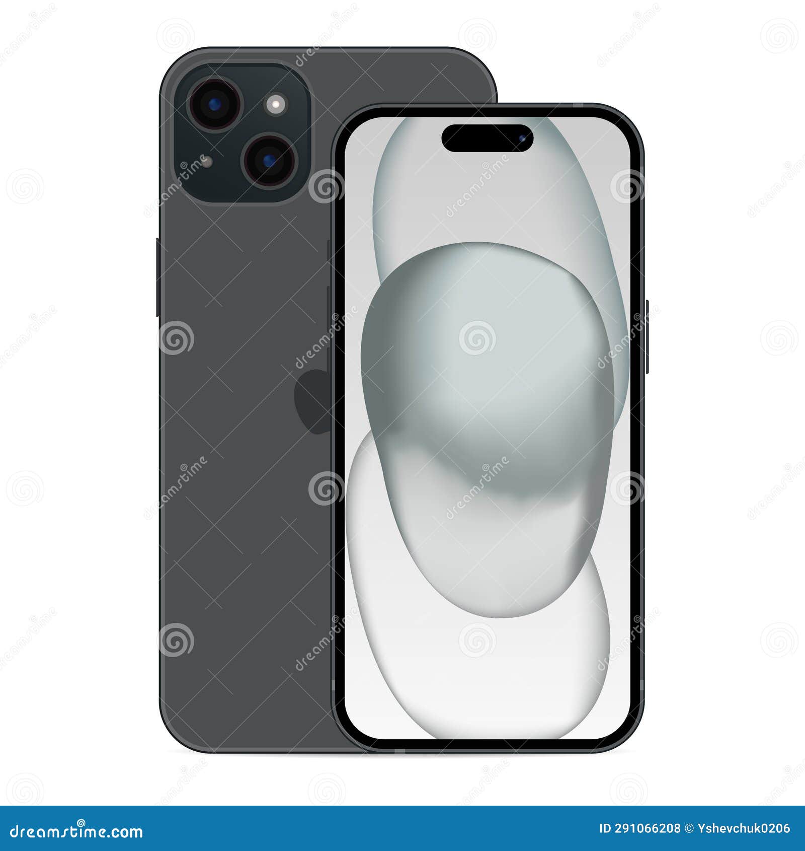 IPhone 15 in Black Color. Touch Screen. World Technology Editorial ...