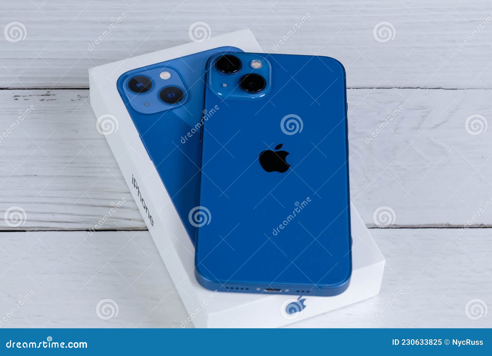 IPhone 13 In Blue Editorial Photo | CartoonDealer.com #230633825