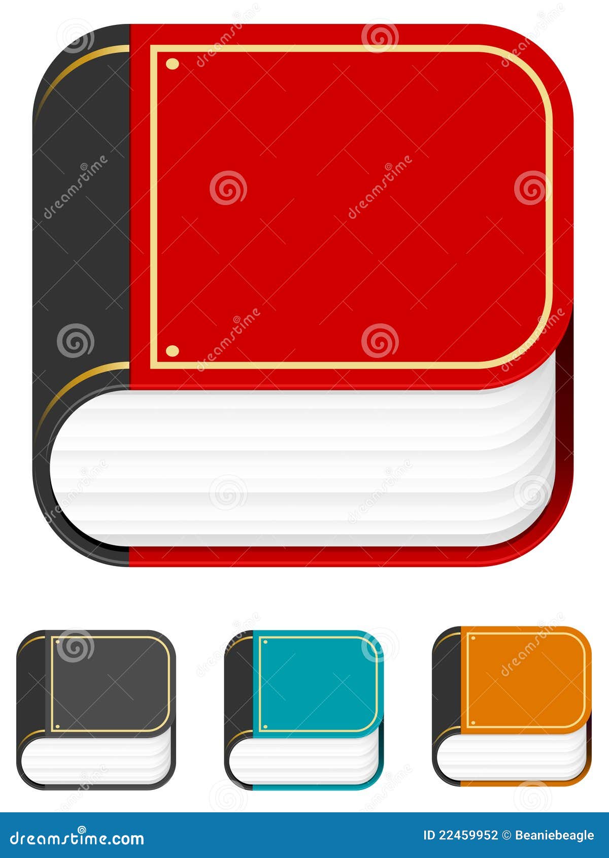 IPhone Book Icon stock vector. Illustration of paper - 22459952
