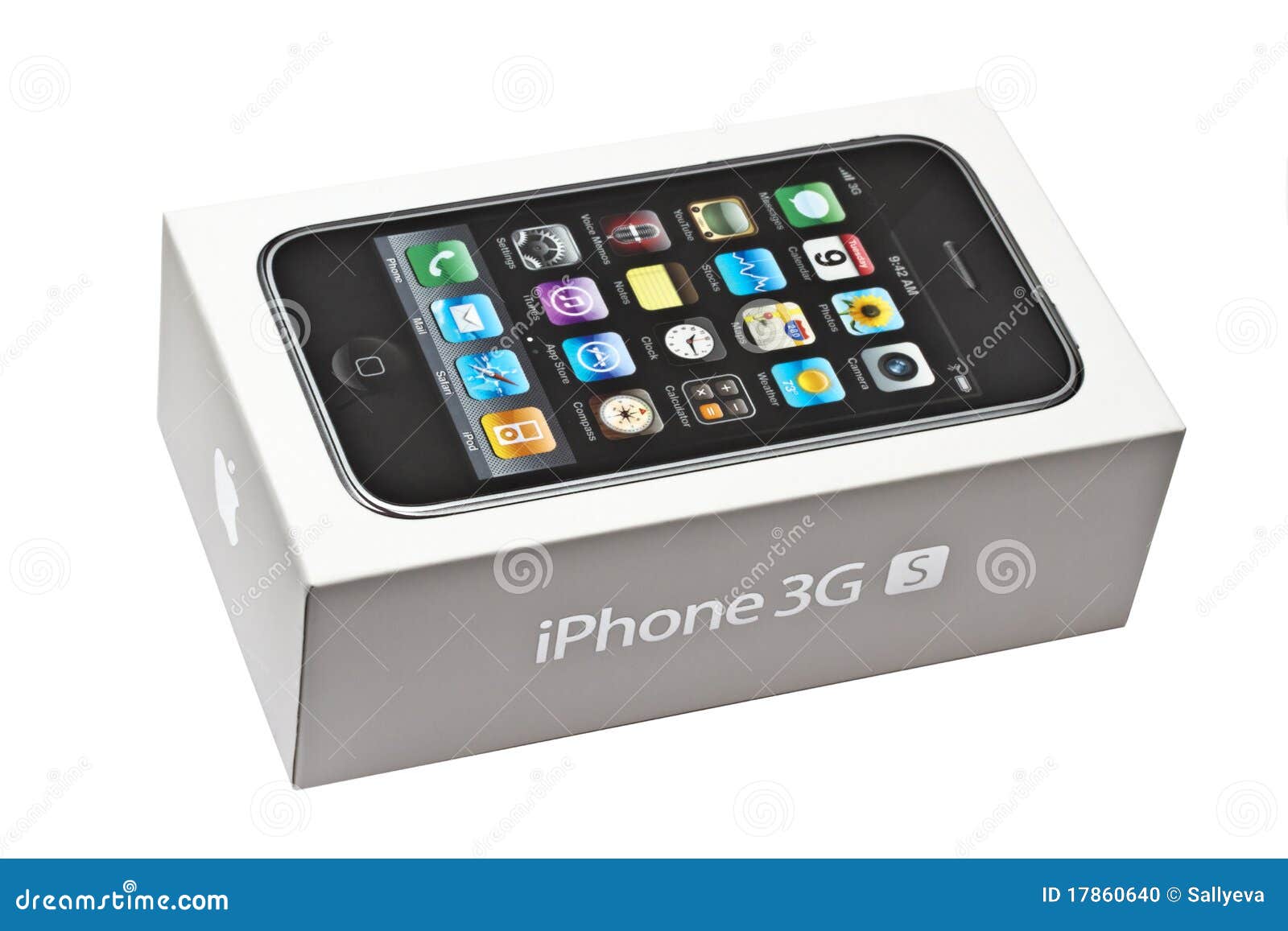 IPhone box editorial image. Image of music, chat, electronics - 17860640