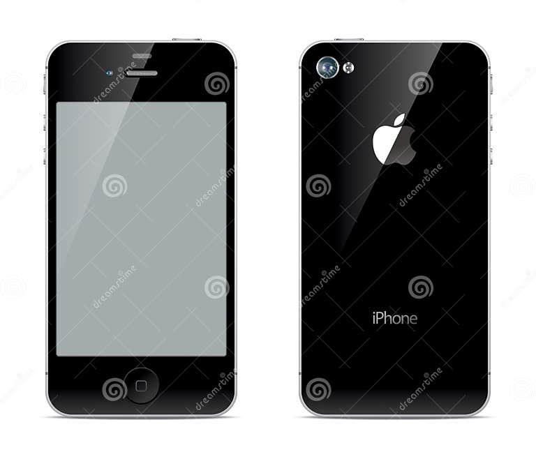 IPhone Front and Back Sides Editorial Stock Photo - Illustration of ...