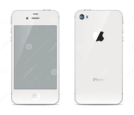 IPhone Front and Back Sides Editorial Stock Image - Illustration of ...