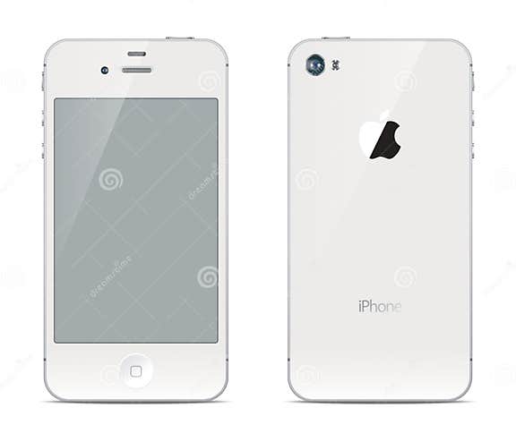 IPhone Front and Back Sides Editorial Stock Image - Illustration of ...