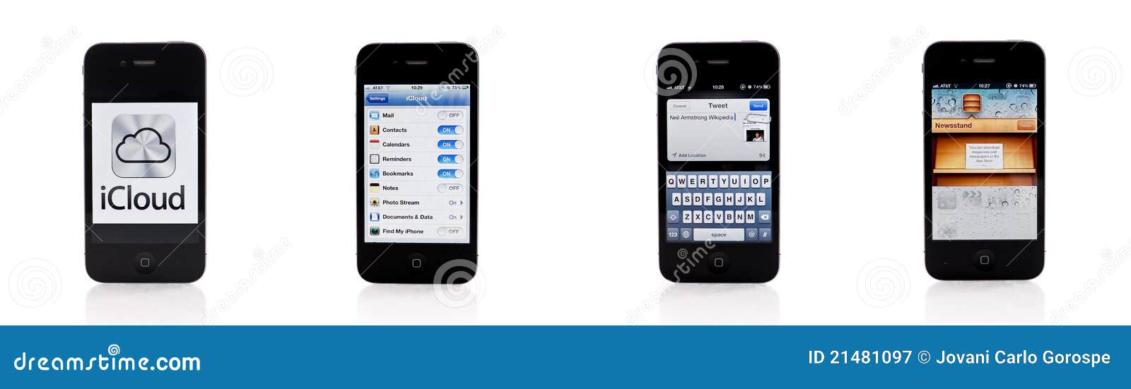 Iphone IOS 5.0 editorial photography. Image of location - 21481097