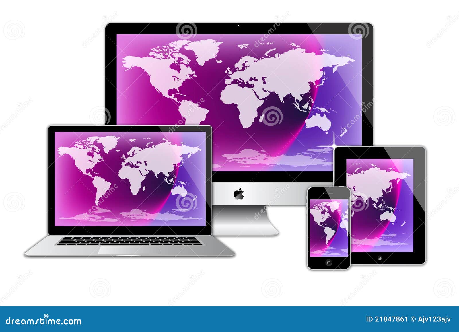 Iphone Ipad Macbook Computers Van De Appel Imac Redactionele Foto ...