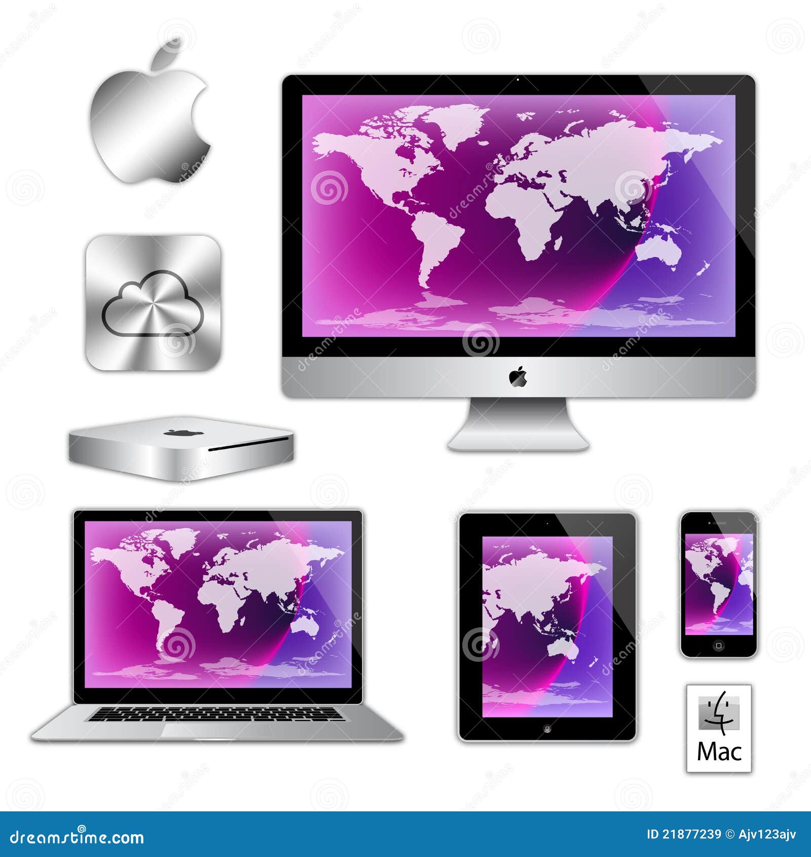 Iphone Ipad Macbook Computers Van De Appel Imac Redactionele Stock ...