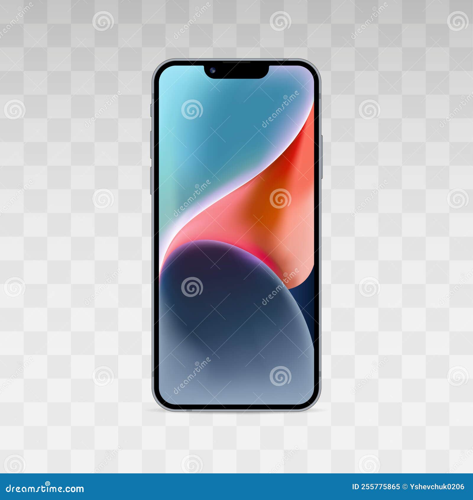 IPhone 14 and IPhone 14 Plus in Blue Color. Touch Screen. World ...