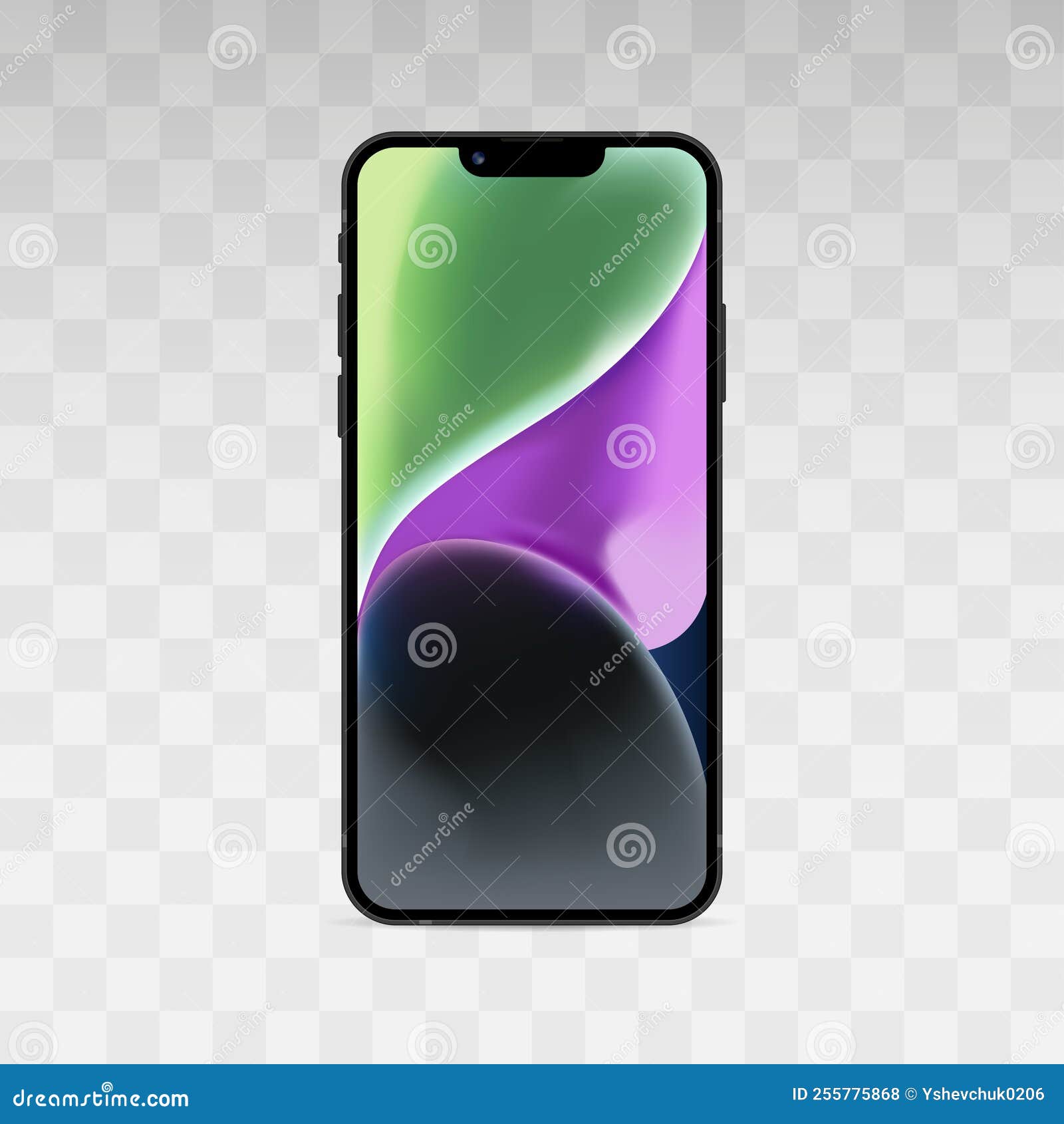 IPhone 14 and IPhone 14 Plus in Midnight Color. Touch Screen. World ...