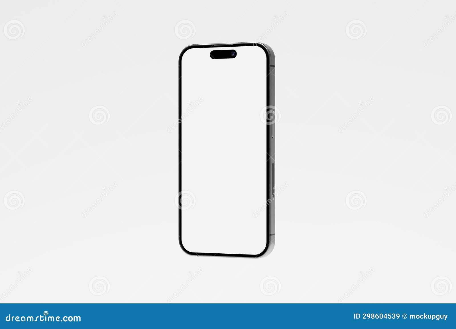 Iphone 15 and 15 Pro and 15 Pro Max White Blank 3D Rendering Mockup ...