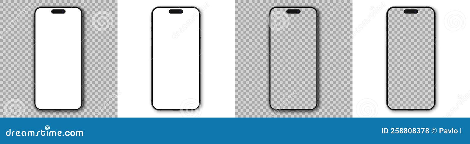 Iphone 14, 14 Pro Set Mockup. Smartphone Model with Shadow on ...