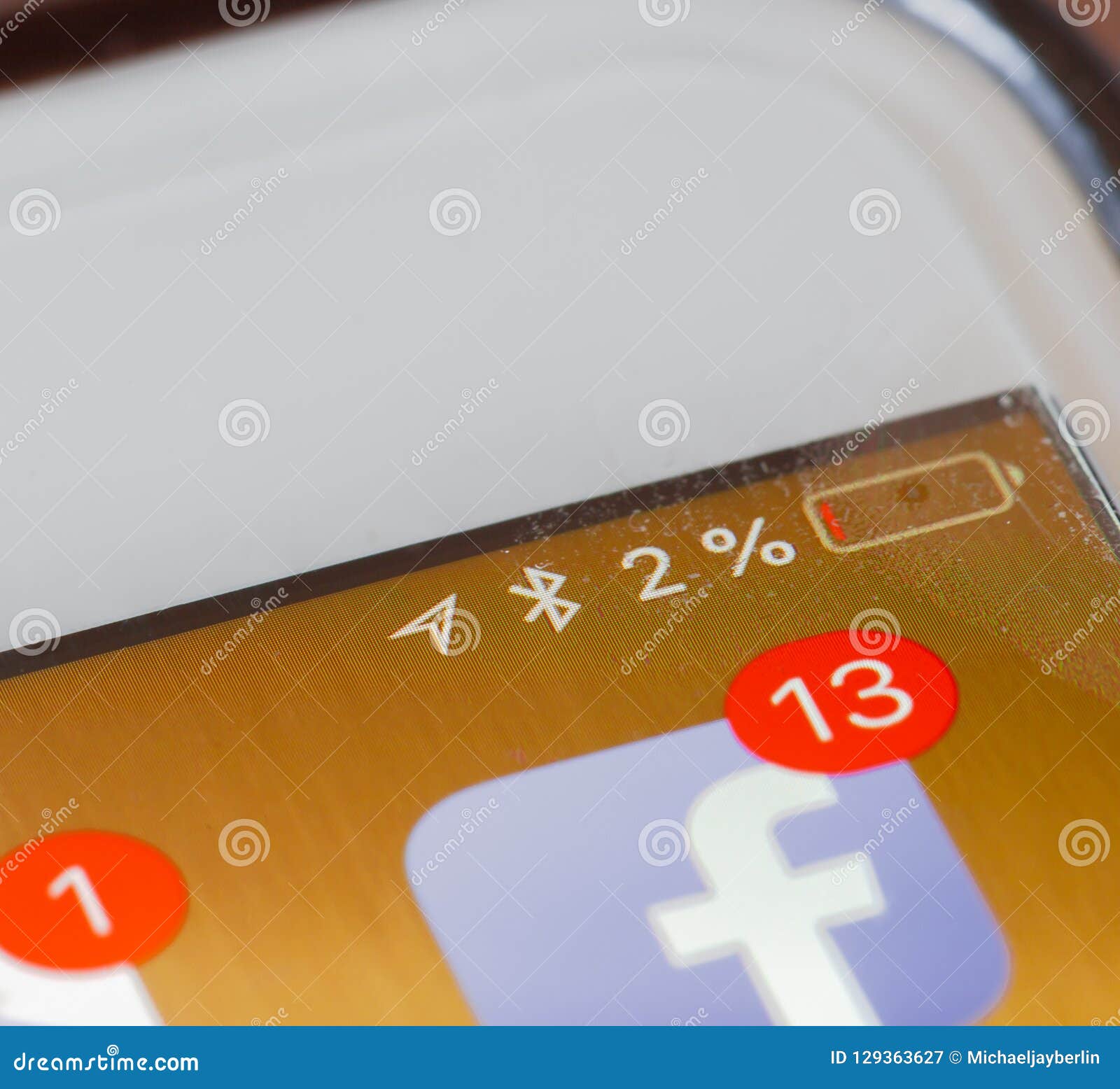 IPhone Running Out of Energy Editorial Photography - Image of apple ...