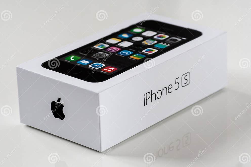 IPhone 5S box editorial stock image. Image of cellular - 35666734