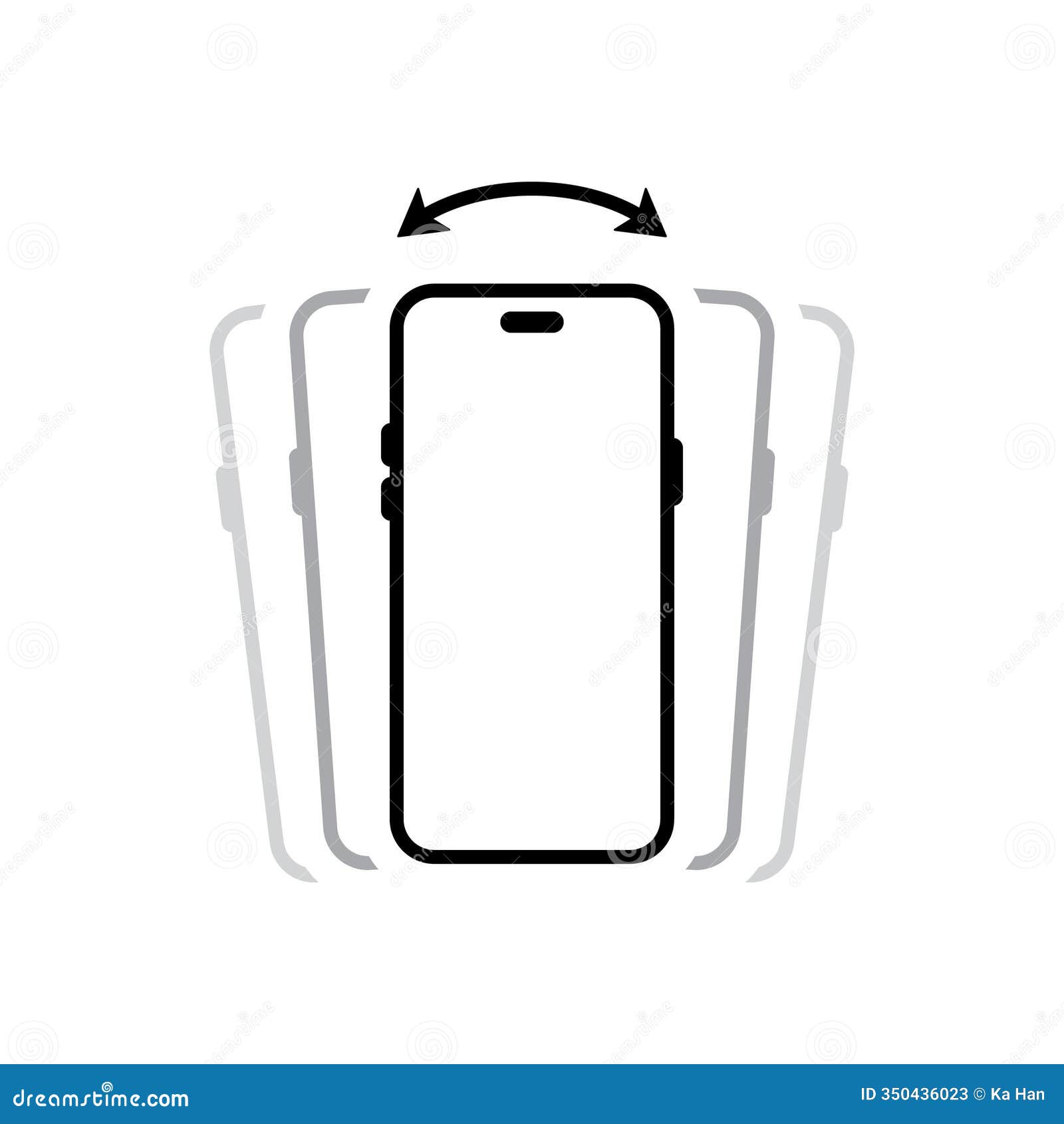 Iphone Smartphone Shake Icon. Phone Shaking Symbol. Cellphone Vibration ...