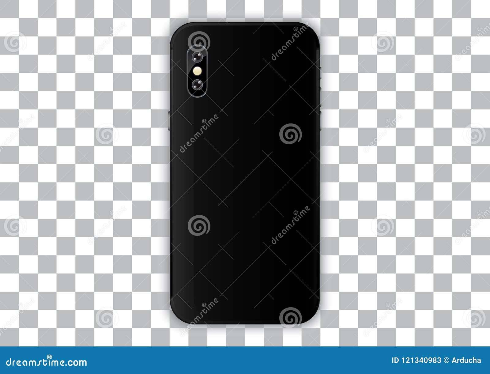 Iphone stock vector. Illustration of phone, dual, button - 121340983