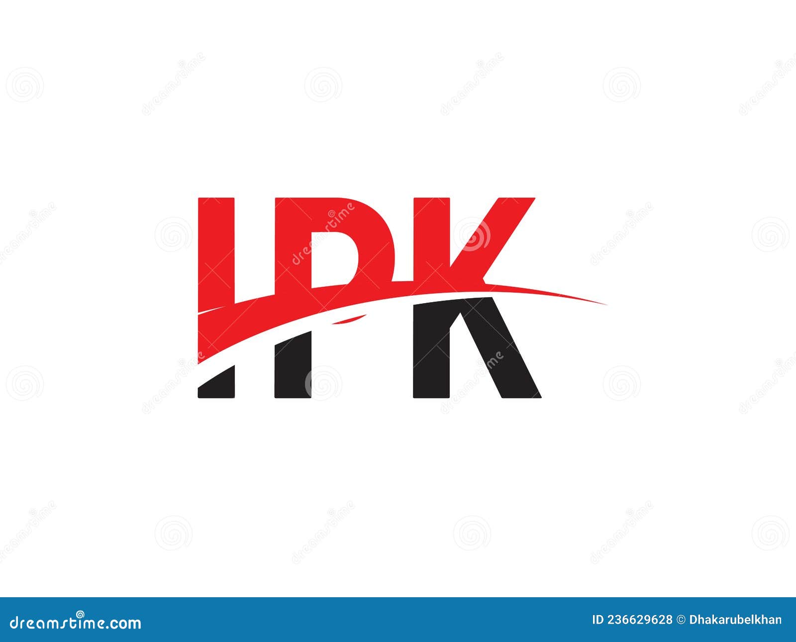 IPK Letter Initial Logo Design Vector Illustration Stock Vector ...