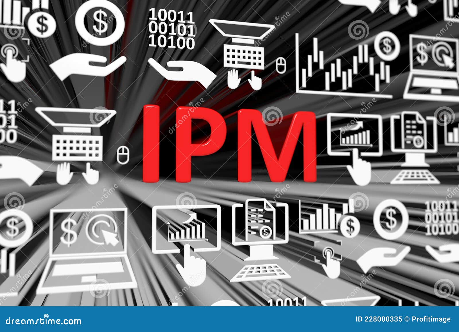 IPM Concept Blurred Background 3d Stock Illustration - Illustration of ...