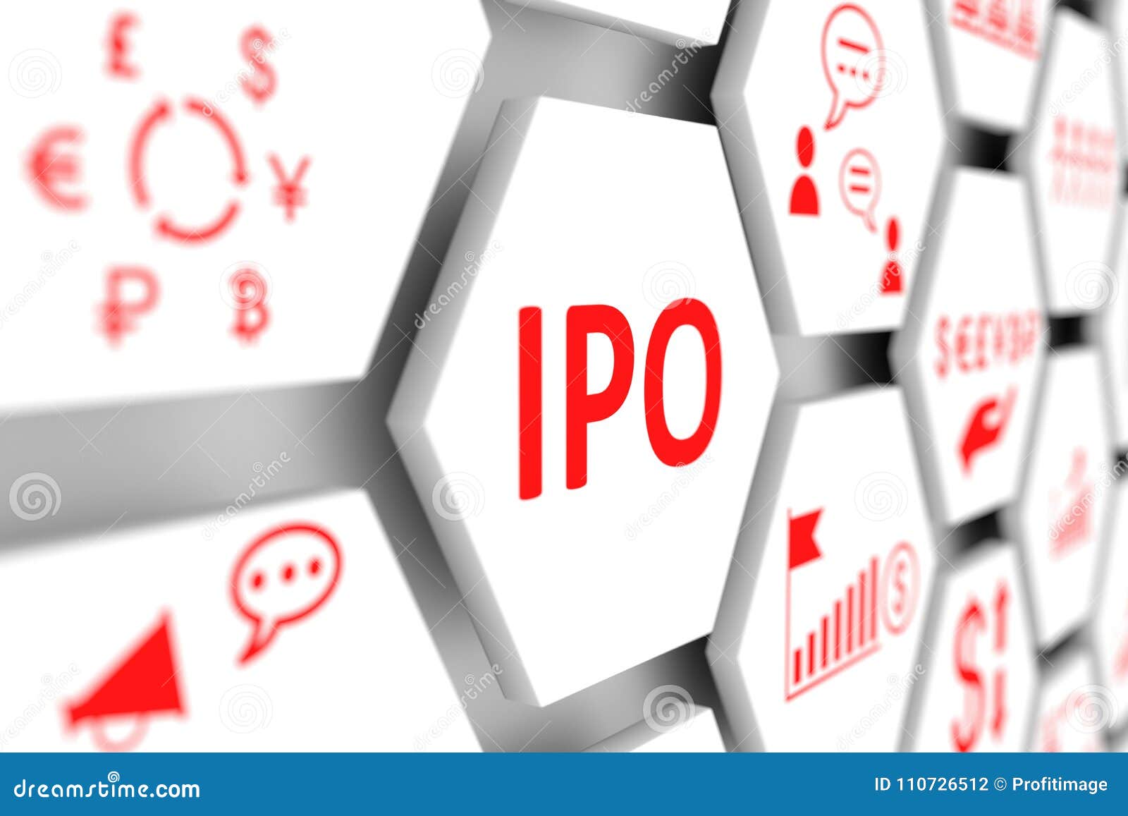 IPO concept stock illustration. Illustration of shares - 110726512