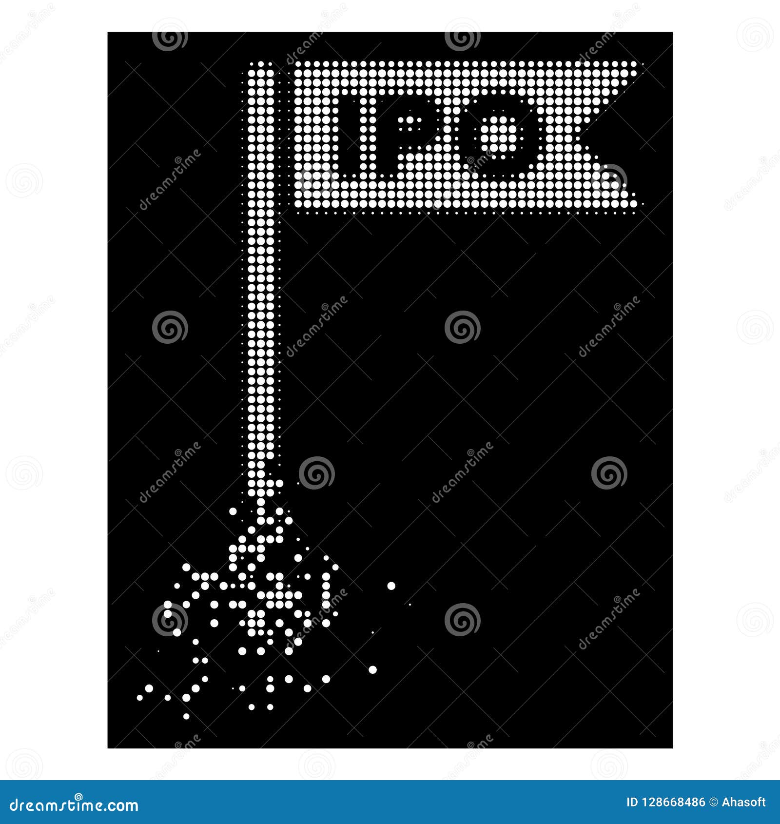 Bright Dispersed Dot Halftone IPO Flag Marker Icon Stock Vector ... Bright Dispersed Dot Halftone IPO Flag Marker Icon Stock Vector ...
