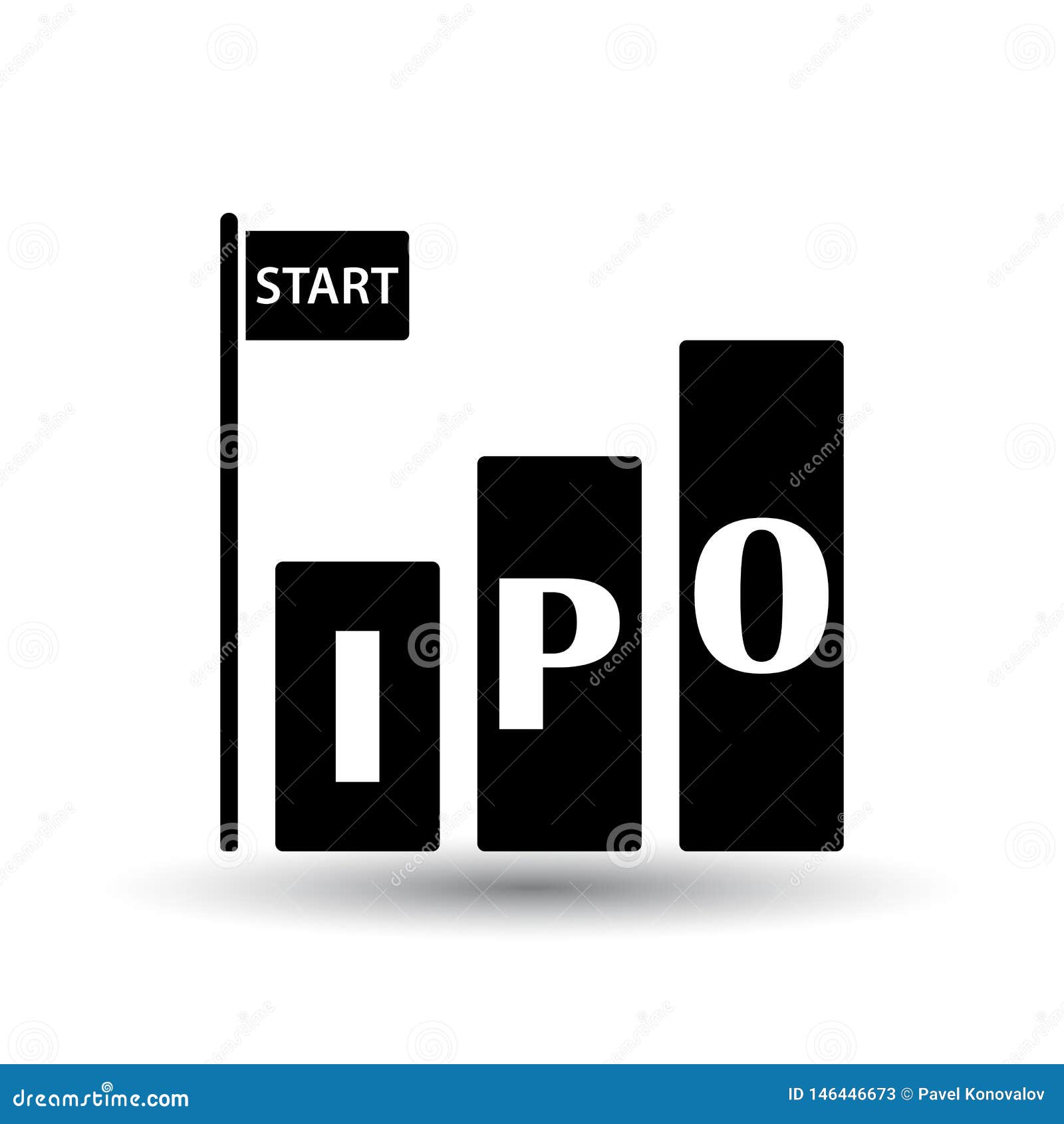 Ipo Icon stock vector. Illustration of company, investment - 146446673