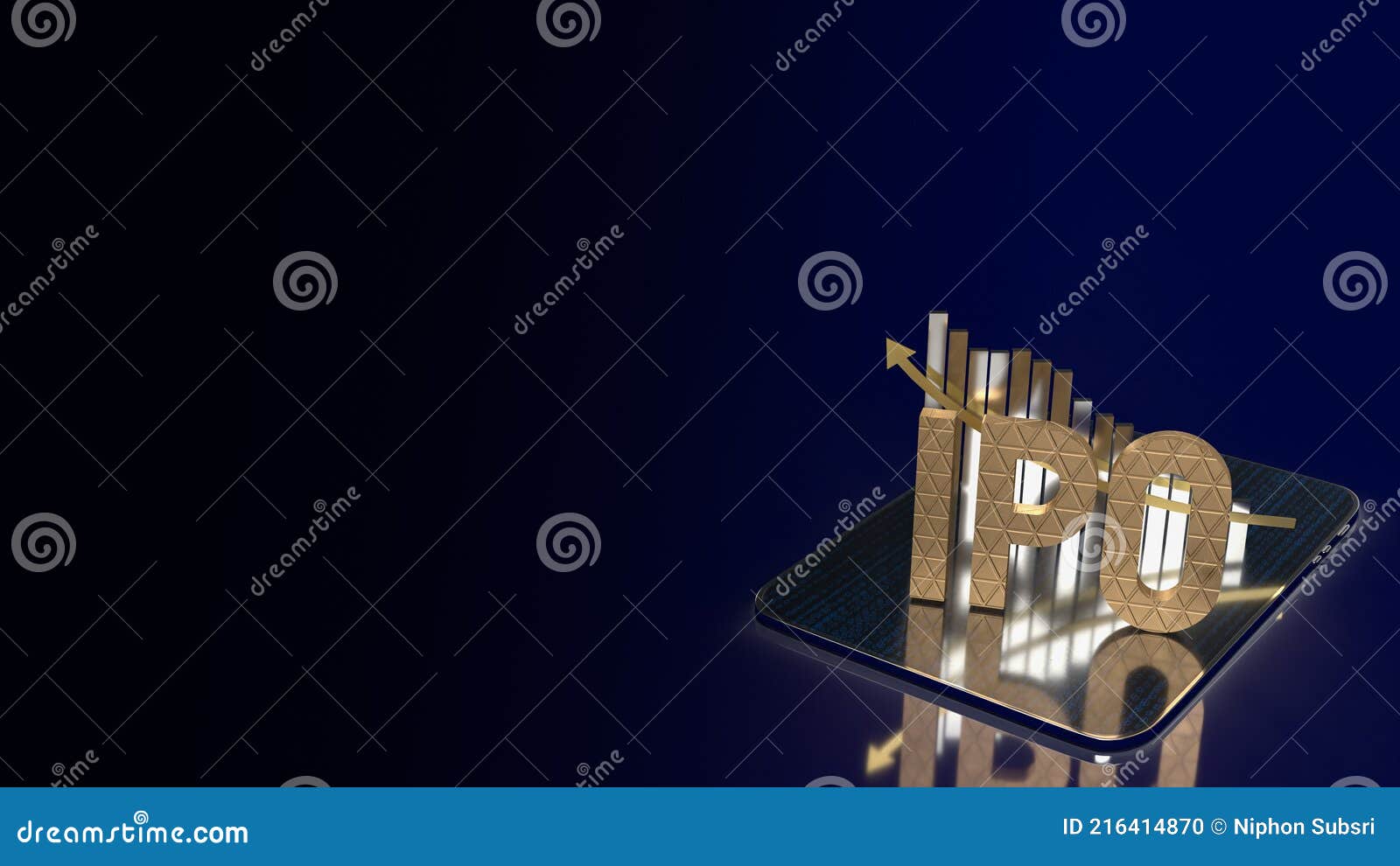 The Ipo or Initial Public Offering for Business Concept 3d Rendering ...