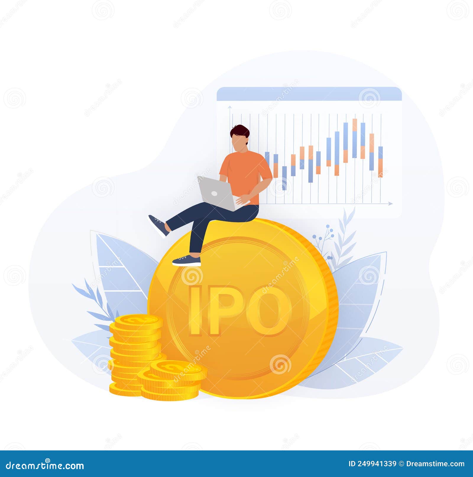 IPO Initial Public Offering . Ipo in Flat Style. Vector Graphic ...