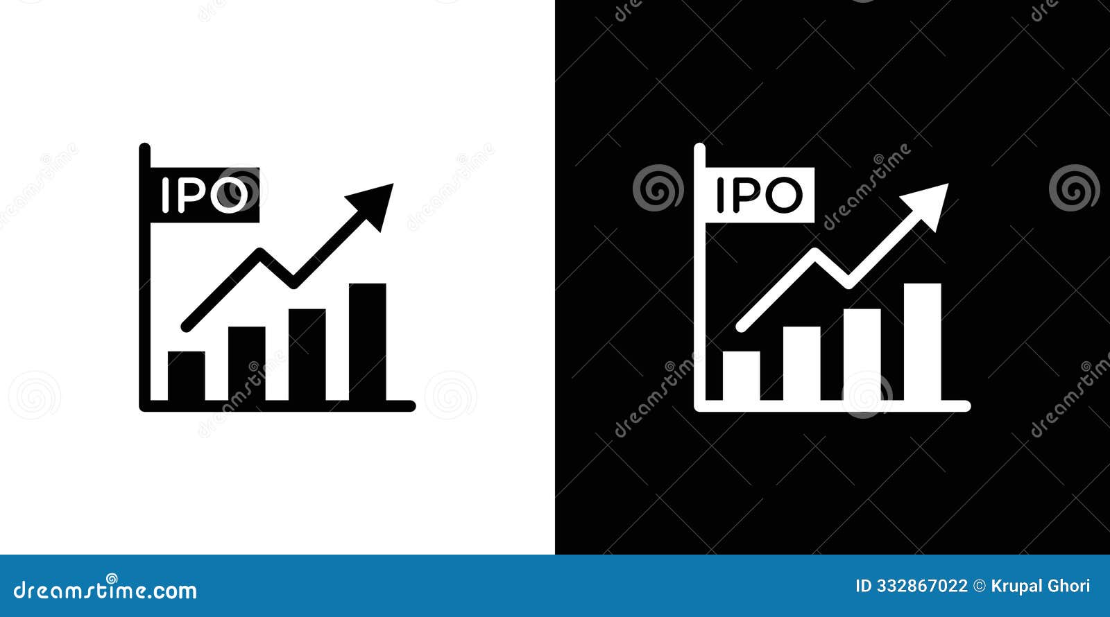 IPO Initial Public Offering Icon Logo Set Vector Stock Vector ...