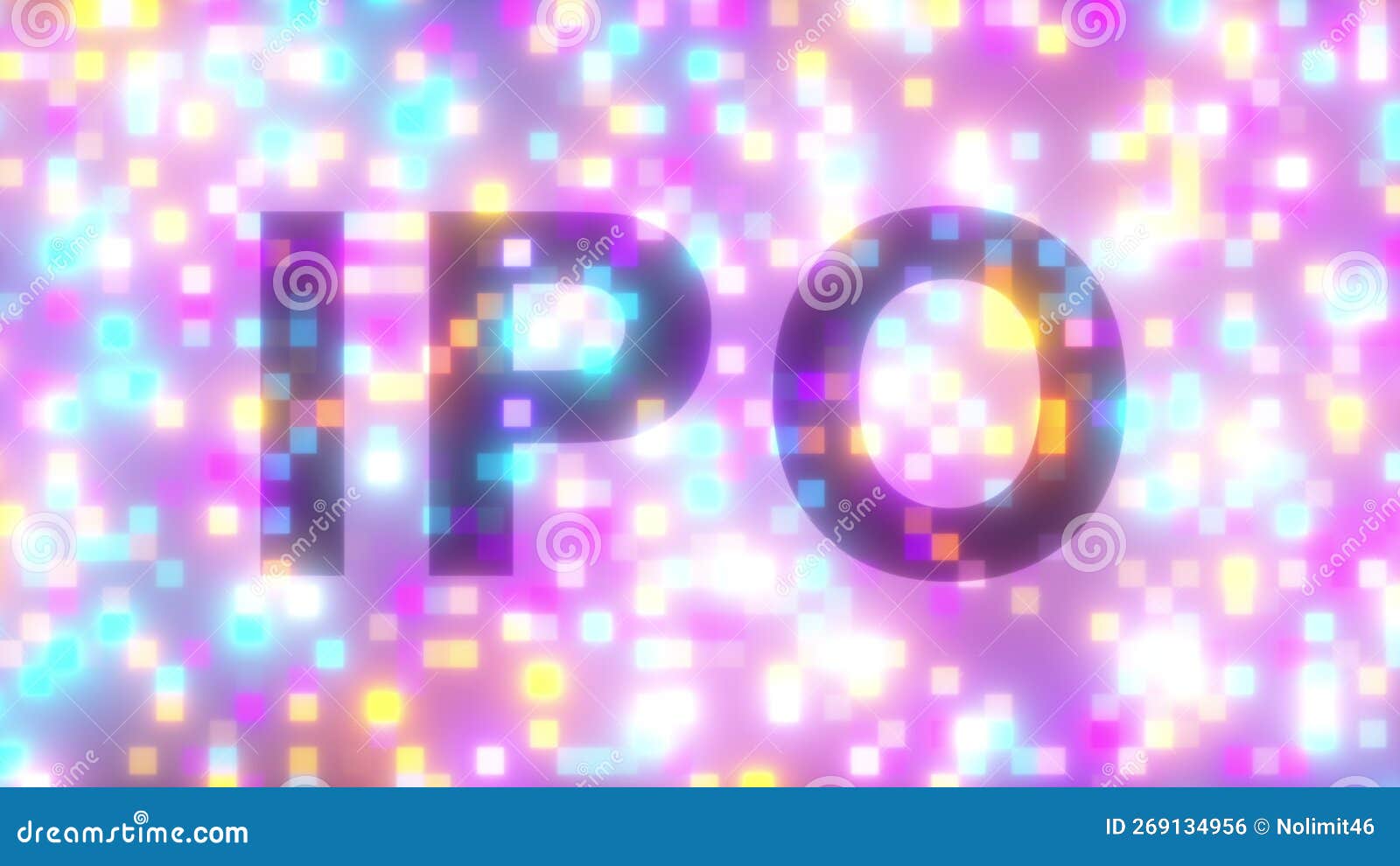 Ipo Text on Digital Background Stock Illustration - Illustration of ...