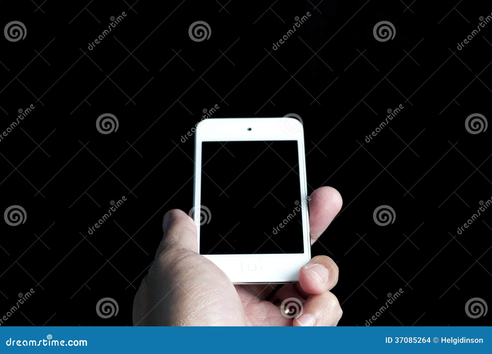 Ipod on hand stock photo. Image of connection, modern - 37085264