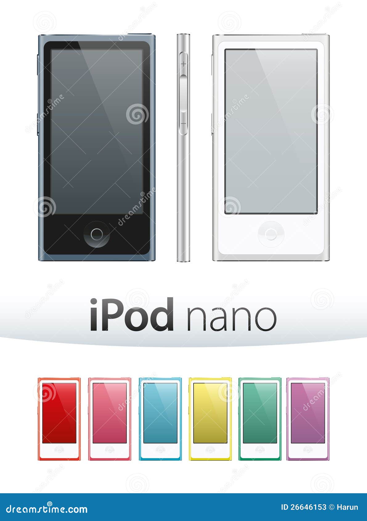 Ipod Nano Vector editorial stock photo. Illustration of buttons - 26646153