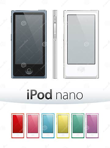 Ipod Nano Vector editorial stock photo. Illustration of buttons - 26646153
