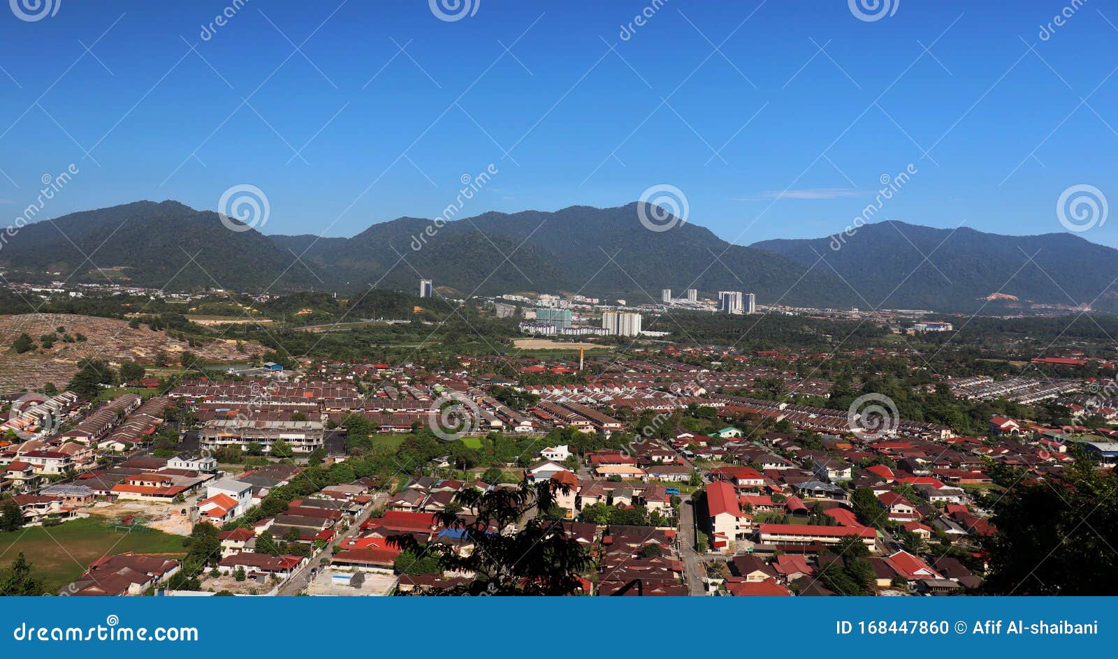 Ipoh city panoramic view stock photo. Image of perak - 168447860