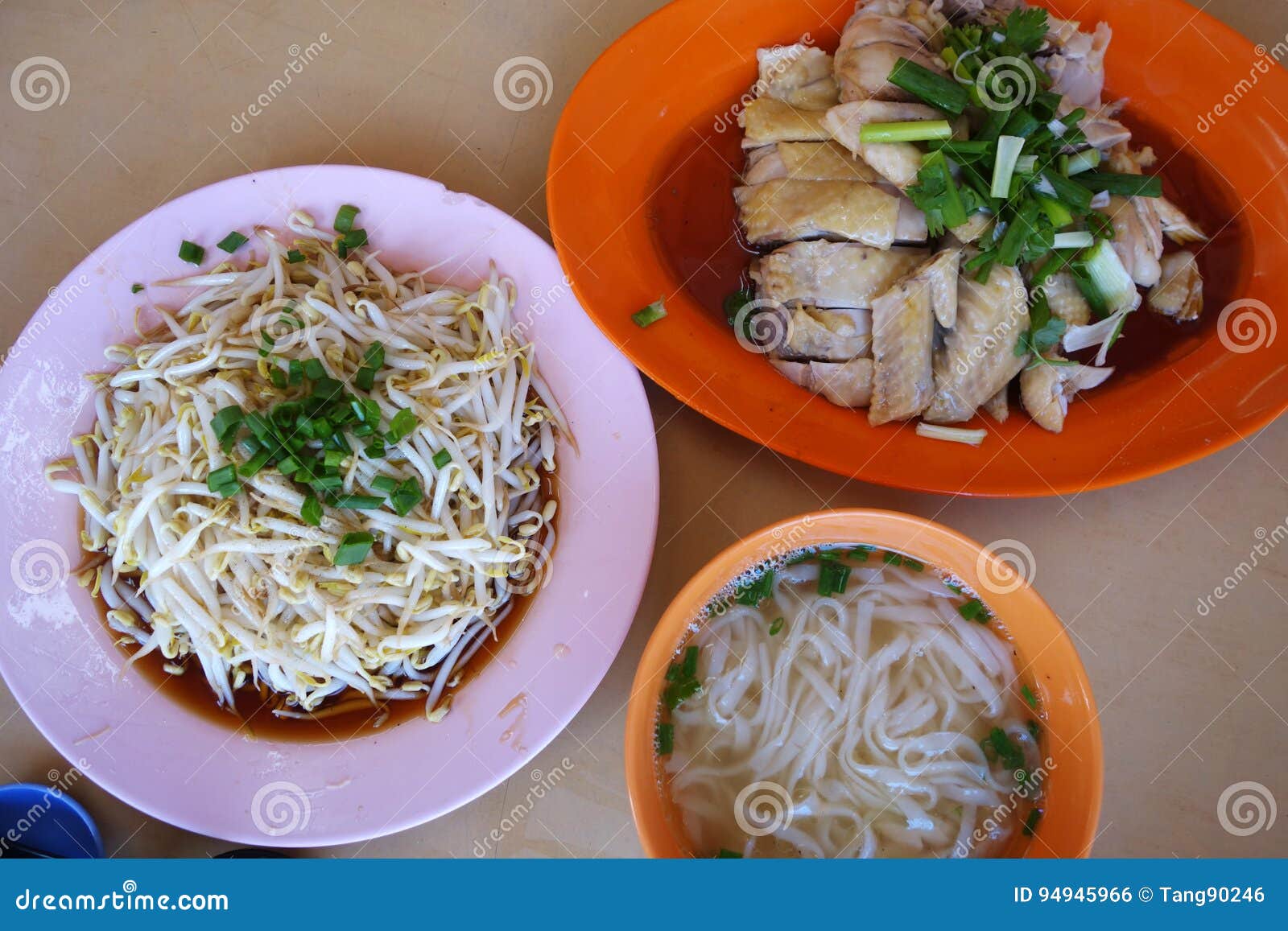 Ipoh Traditional Food Chicken Hor Fun Stock Photo - Image of sprouts ...