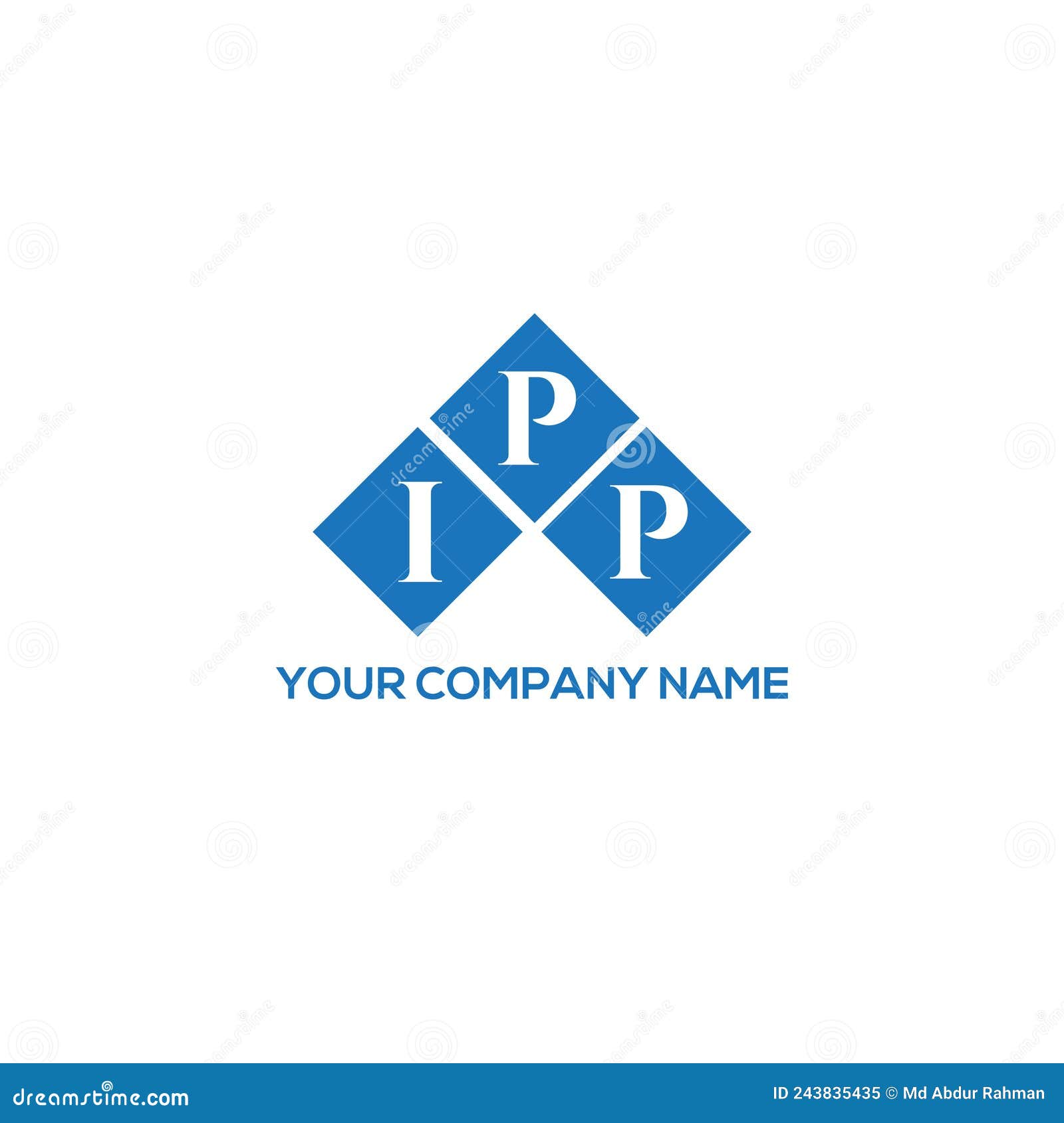 IPP Letter Logo Design on White Background. IPP Creative Initials ...