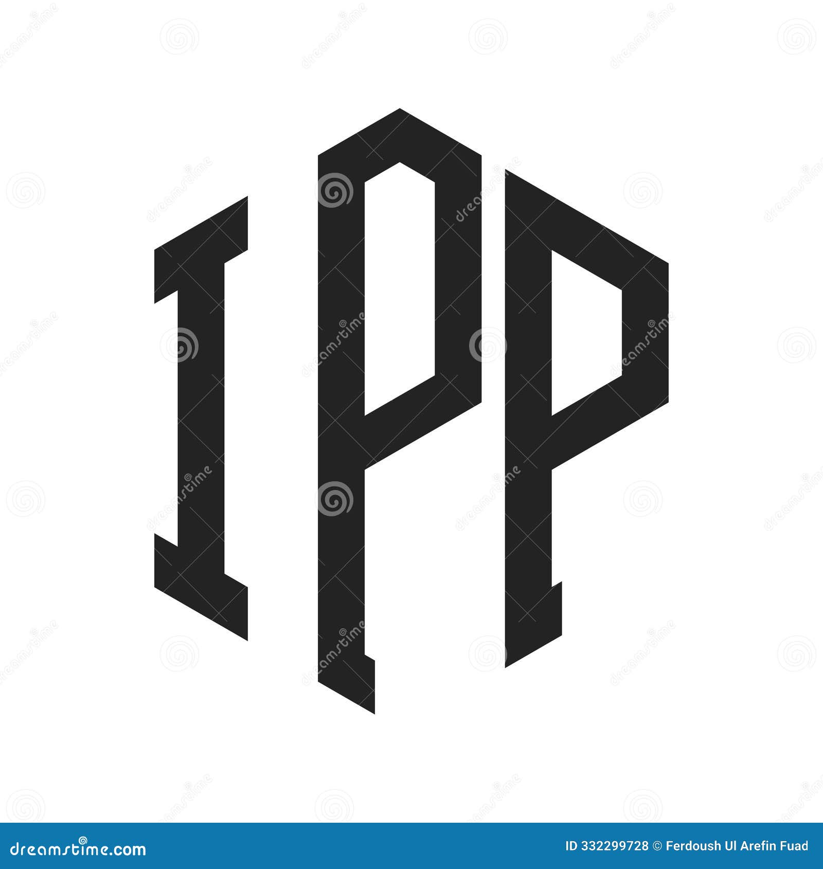 IPP Logo Design. Initial Letter IPP Monogram Logo Using Hexagon Shape ...