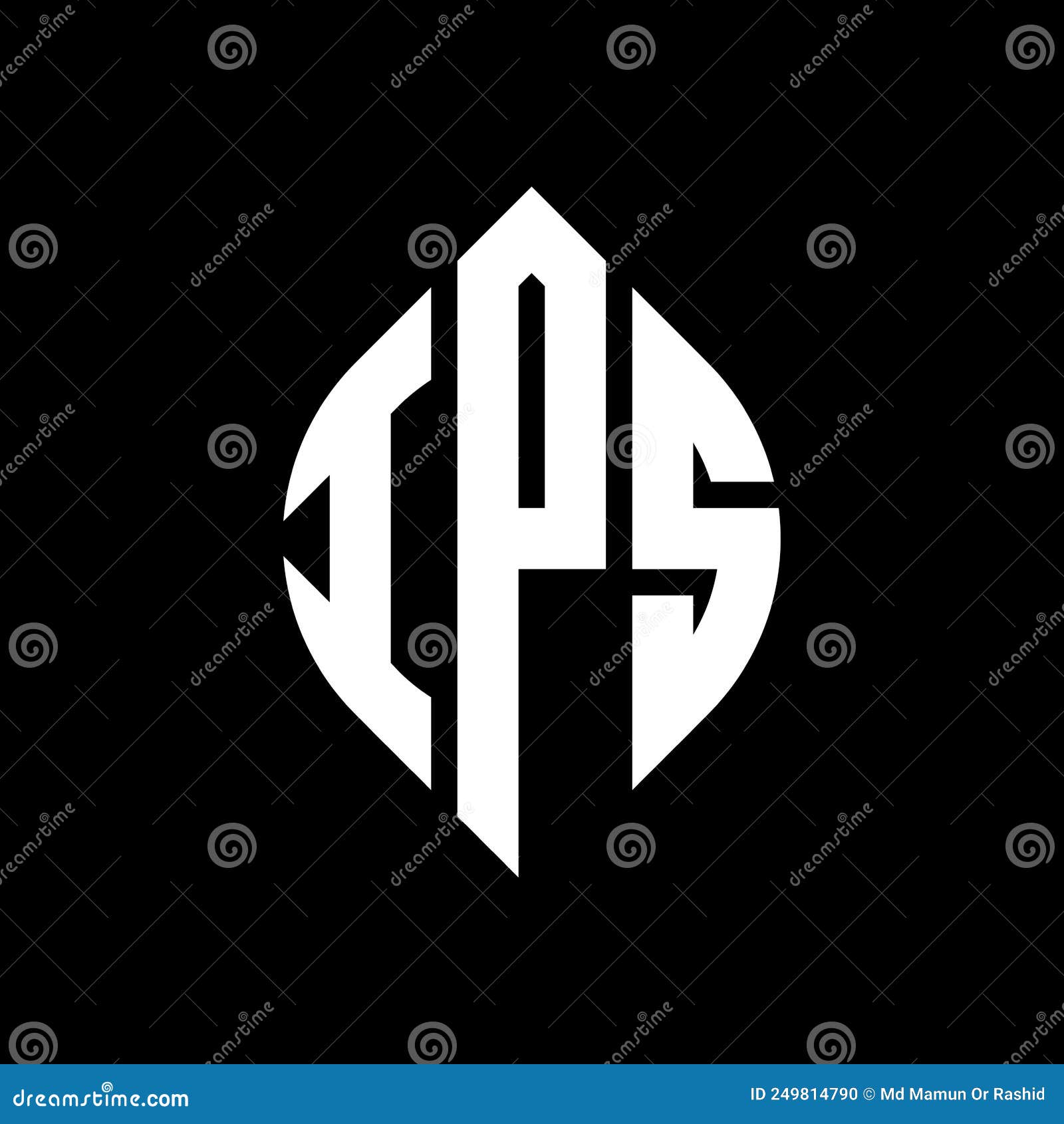 IPS Circle Letter Logo Design with Circle and Ellipse Shape. IPS ...